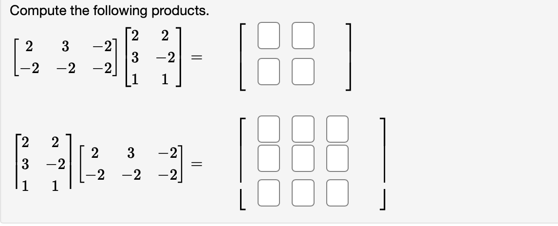 Solved Compute the following | Chegg.com