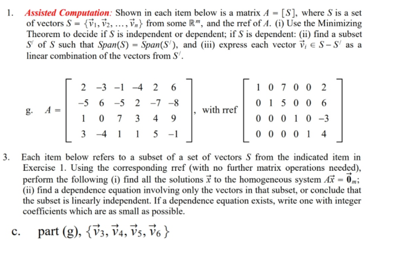 Solved 1. Assisted Computation: Shown in each item below is | Chegg.com
