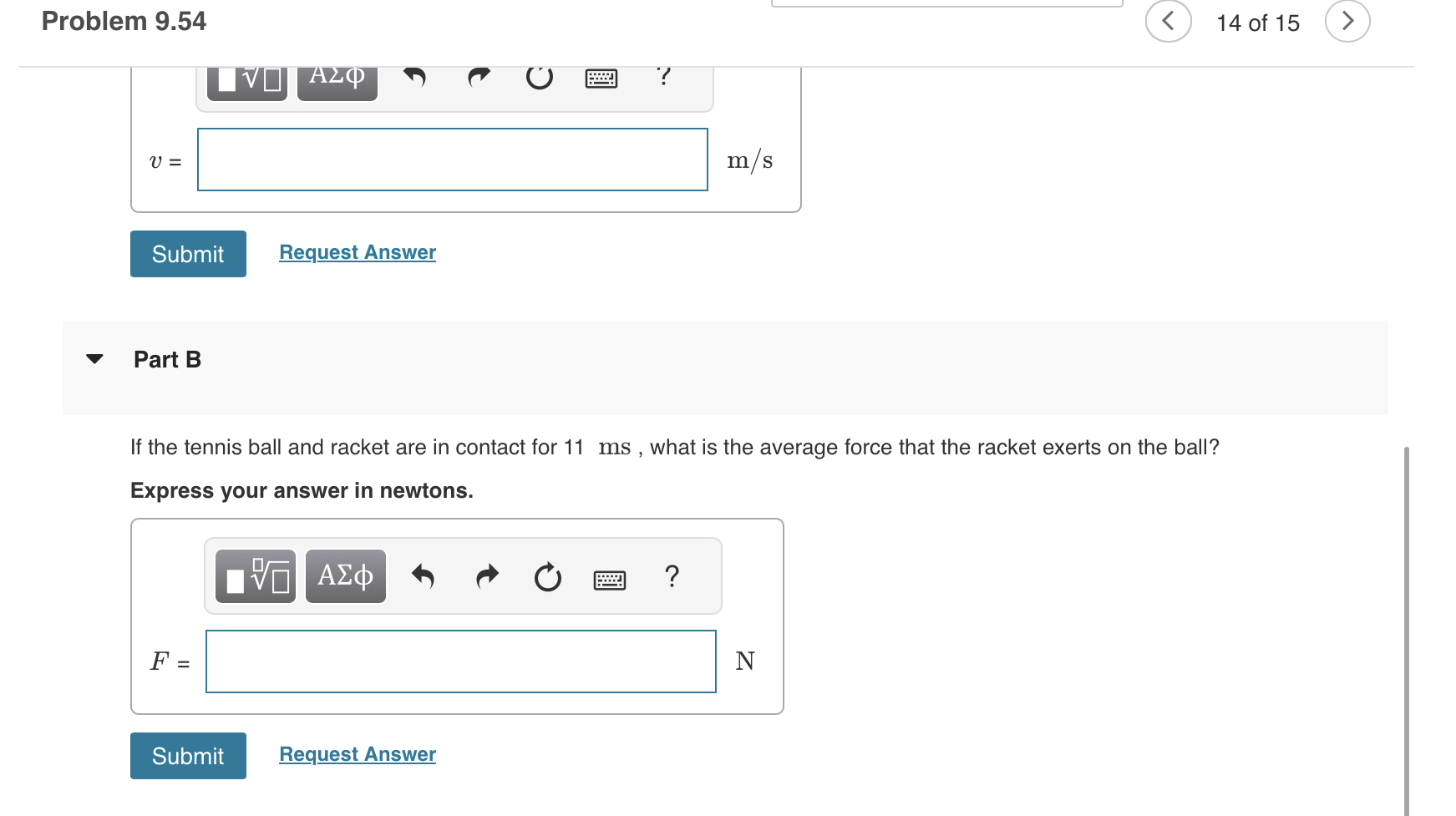 Solved A tennis player swings her 1000 g racket with a speed | Chegg.com