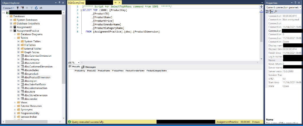 Solved Data Warehousing How come none of the data is being | Chegg.com