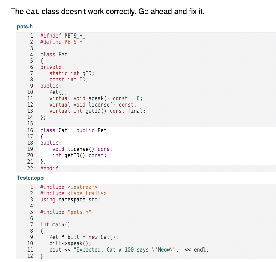 Solved C++. I can only edit the stuff in the white box. C++ | Chegg.com