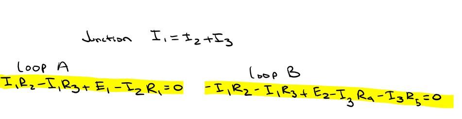 Solved How would I solve for I1, I2, and I3 algebraically | Chegg.com
