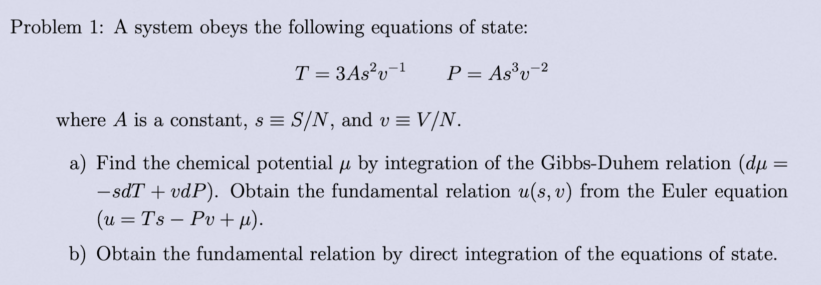 Solved Problem 1: A system obeys the following equations of | Chegg.com