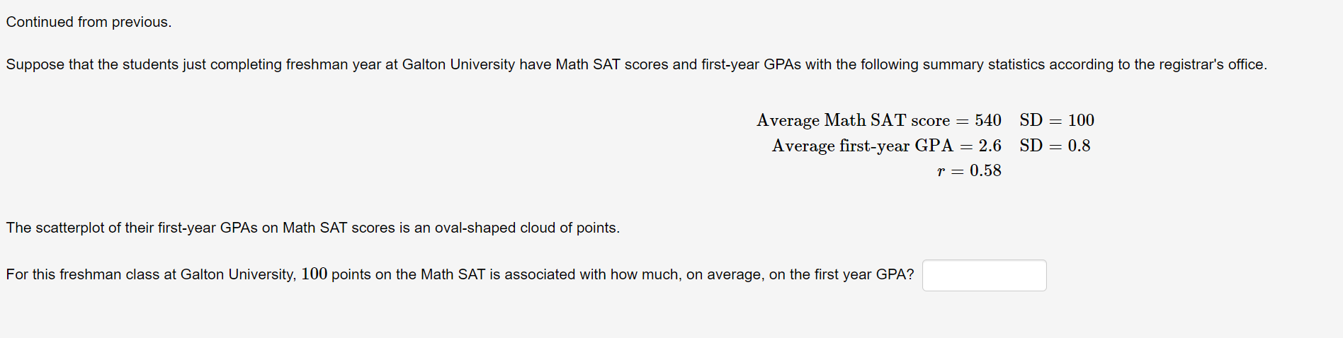 Solved Continued from previous. Suppose that the students | Chegg.com