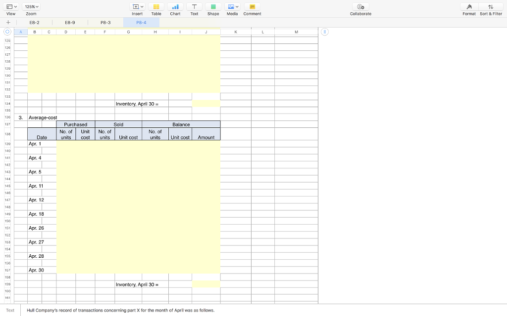 Solved Untitled Ev 125 View Zoom Insert Table Chart Text | Chegg.com