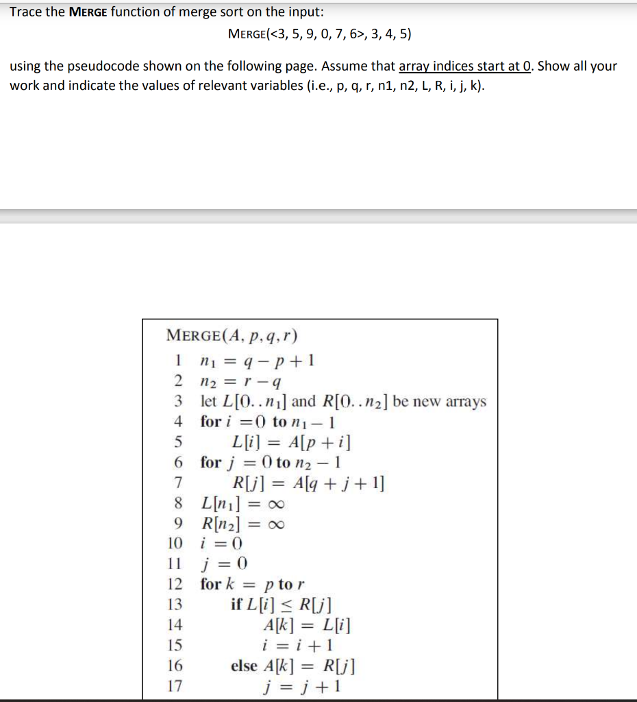 Solved Please explain how the array changes through each | Chegg.com