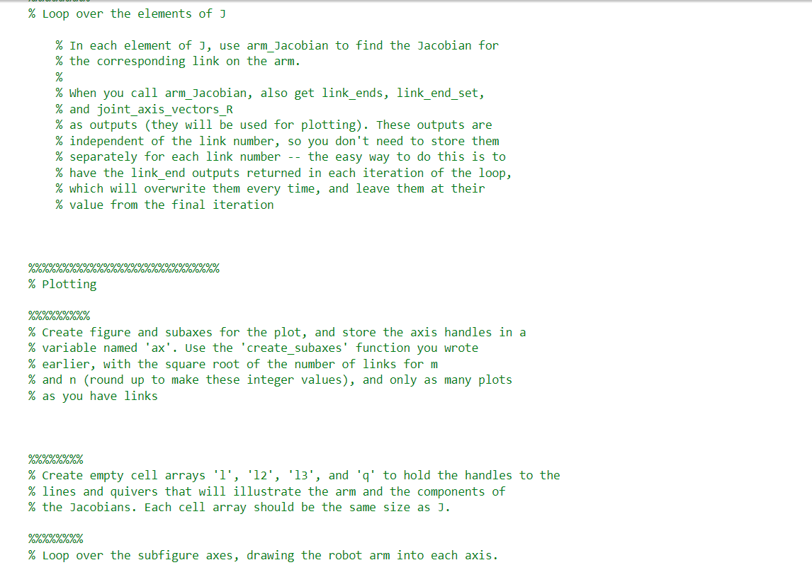 function [link_vectors,... joint_angles,... | Chegg.com