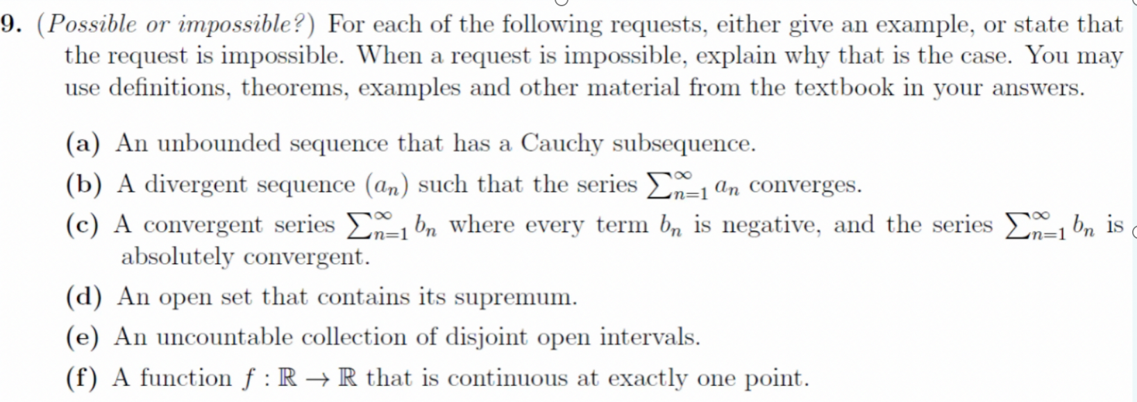 Solved This is just an real Analysis practice | Chegg.com