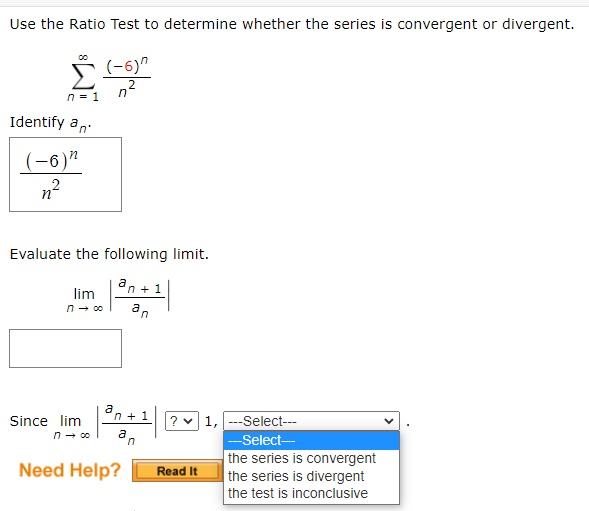 Solved Use the Ratio Test to determine whether the series is | Chegg.com