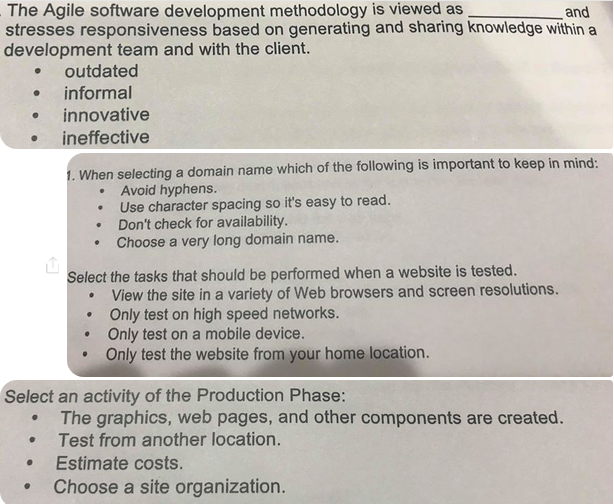 Solved The Agile software development methodology is viewed | Chegg.com