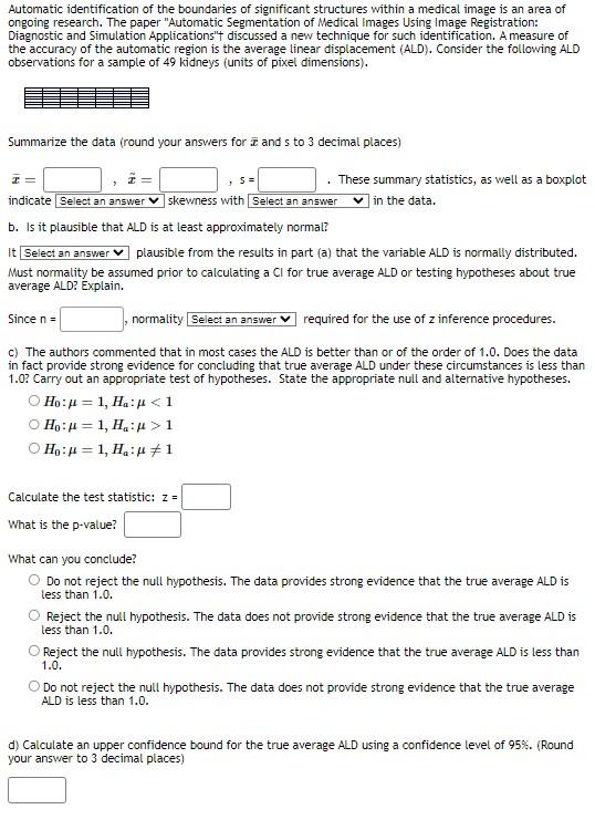 Solved Automatic identification of the boundaries of | Chegg.com