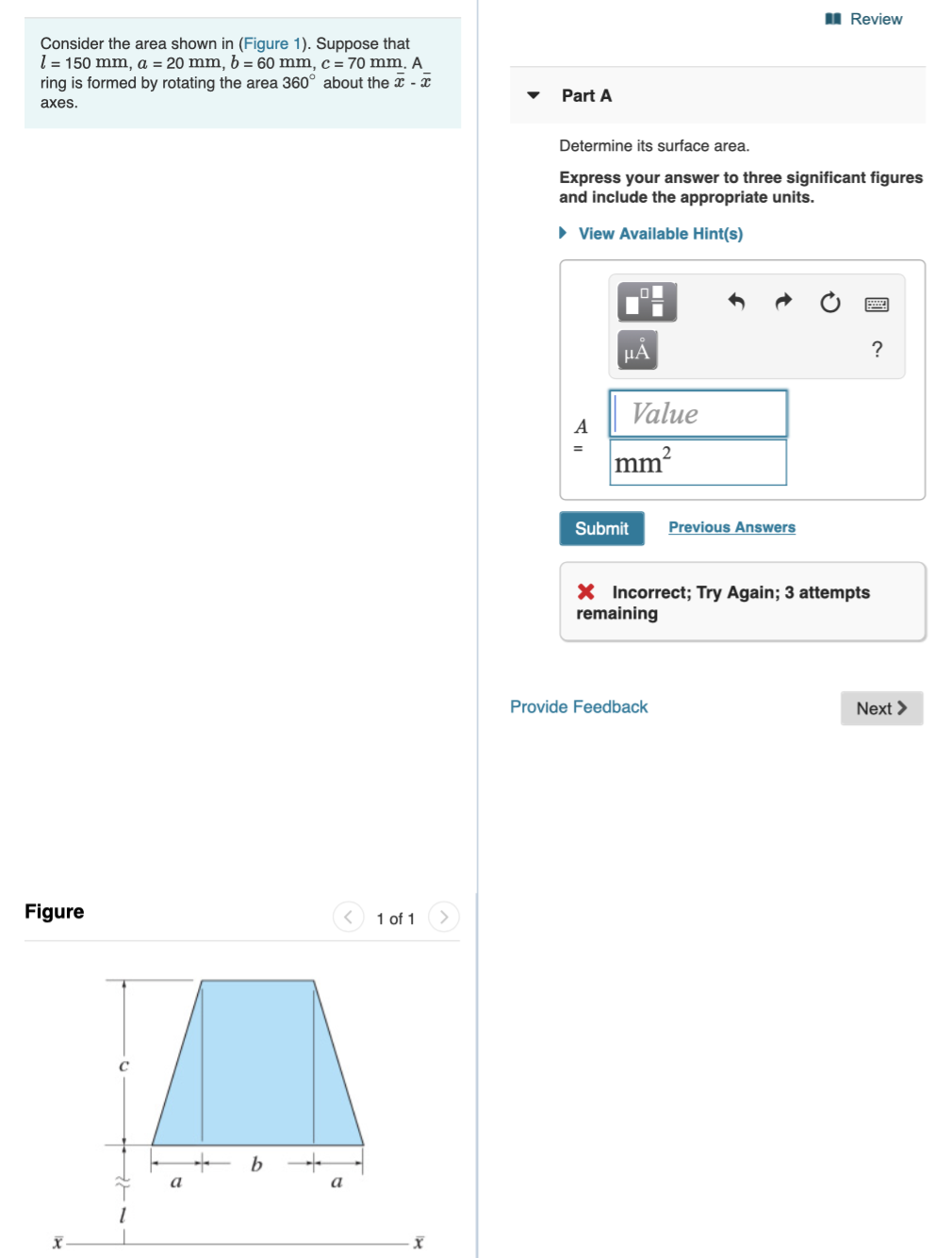 Solved M Review Consider the area shown in (Figure 1). | Chegg.com