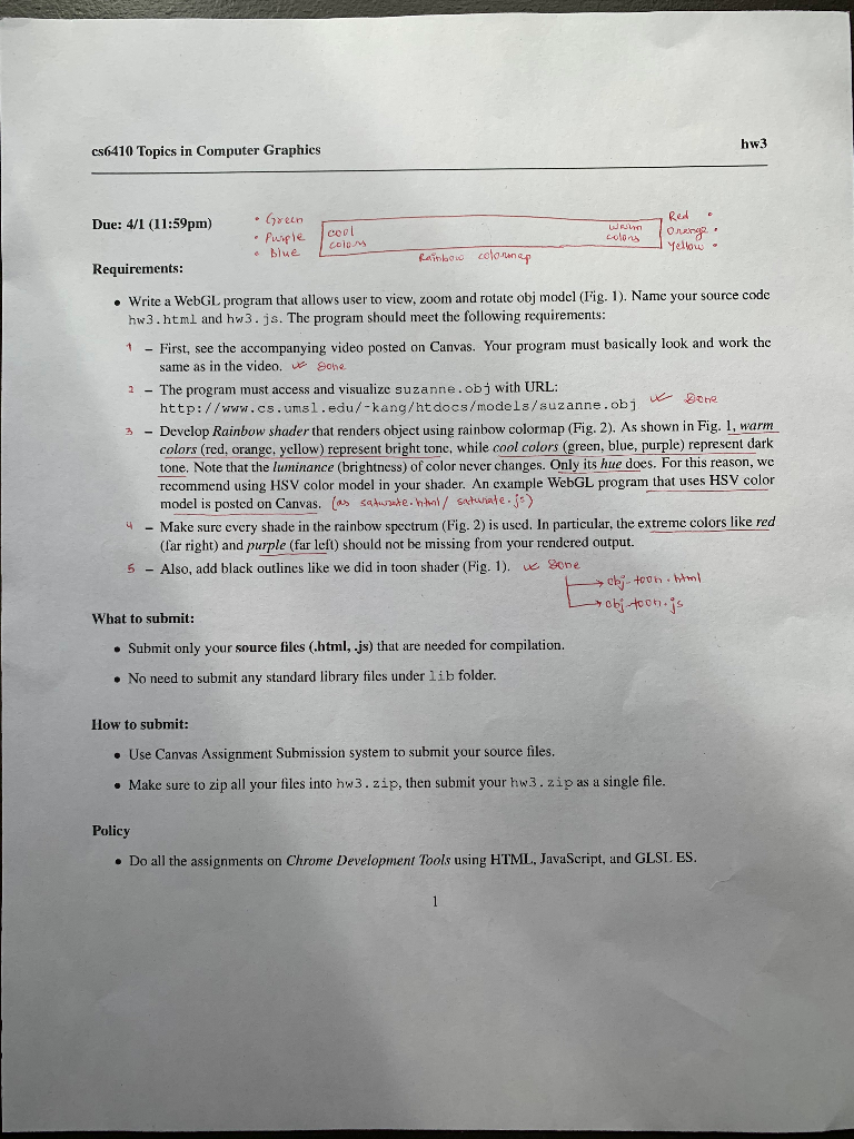 Write a WebGL program that allows user to view, zoom | Chegg.com