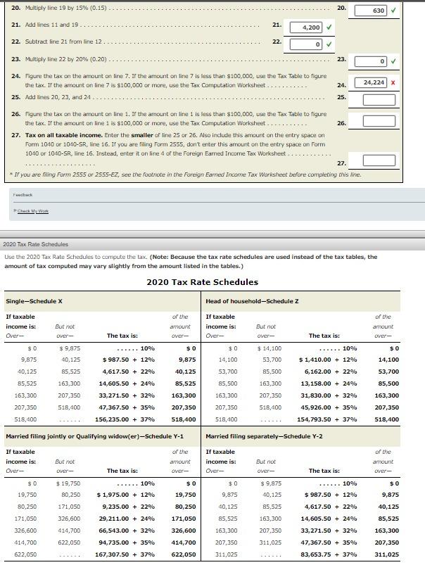 Note: This problem is for the 2020 tax year. Daniel | Chegg.com