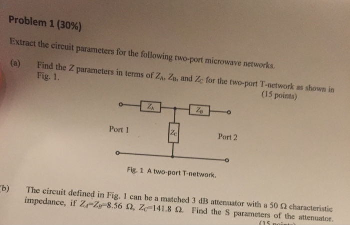 Solved Extract the circuit parameters for the following | Chegg.com