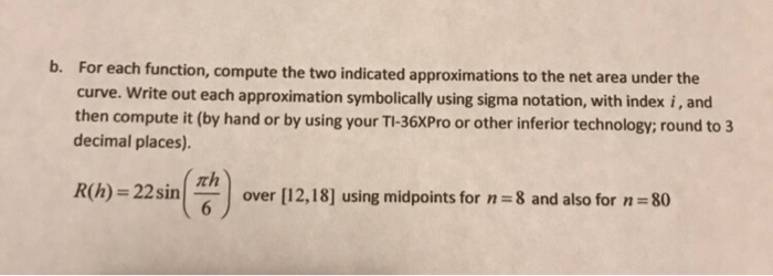 Solved For each function, compute the two indicated | Chegg.com