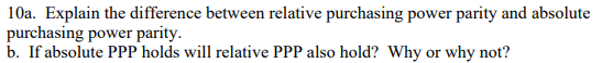 Solved 10a. Explain the difference between relative | Chegg.com