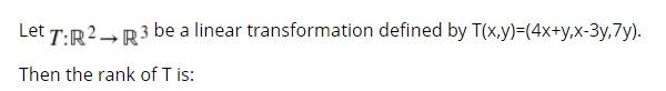 Solved Let T:R2 R3 be a linear transformation defined by | Chegg.com