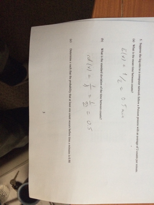Solved 5. Suppose the log-ons to a computer network follow a | Chegg.com