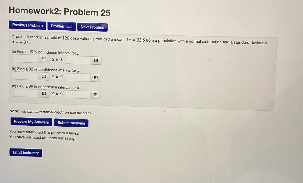 Solved Homework2: Problem 25 Previous Problem Problem List | Chegg.com