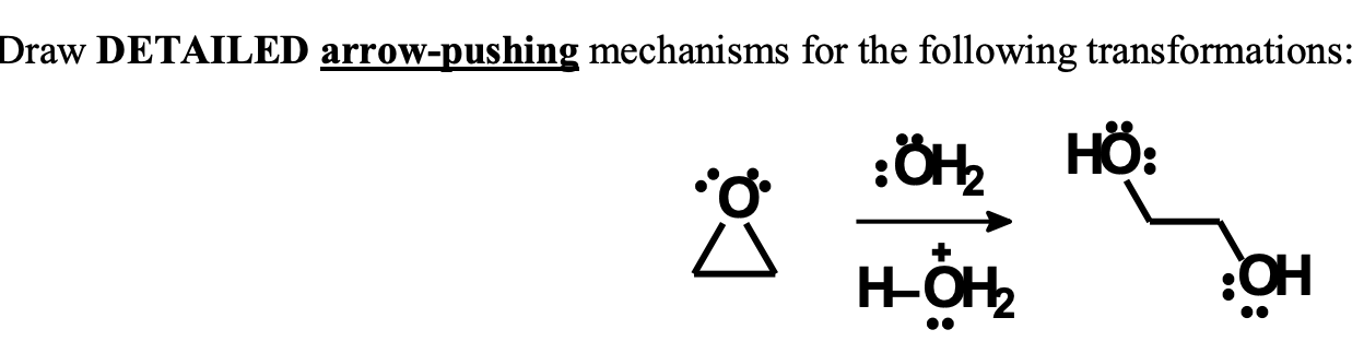 Solved Draw DETAILED arrow-pushing mechanisms for the | Chegg.com