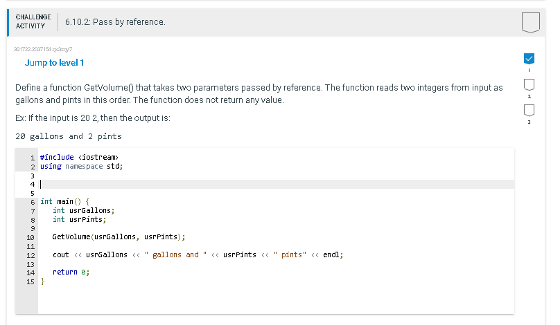 Solved CHALLENGE 6.10.2: Pass by reference. ACTIVITY | Chegg.com Solved CHALLENGE 6.10.2: Pass by reference. ACTIVITY | Chegg.com