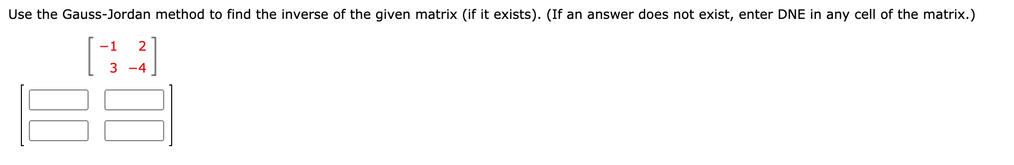 Solved Find the inverse of the given elementary matrix. 1 0 | Chegg.com
