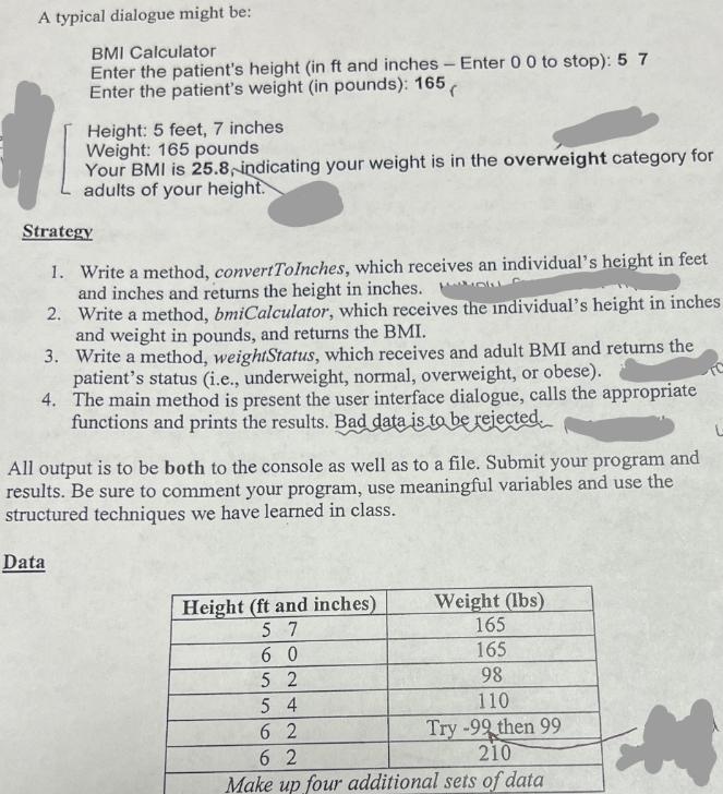 Solved Body Mass Index (BMI) is a number calculated from a | Chegg.com