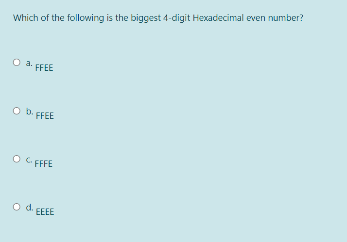 Solved Which of the following is the biggest 4-digit | Chegg.com