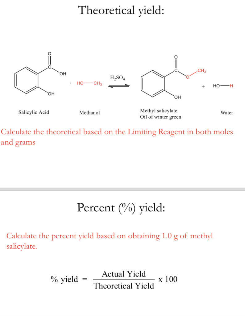 Solved Limiting reagent: Given 1.2g of salicylic acid 12mL | Chegg.com