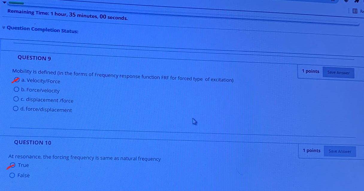 Solved QUESTION 1 1 points Save Answer If the characteristic | Chegg.com