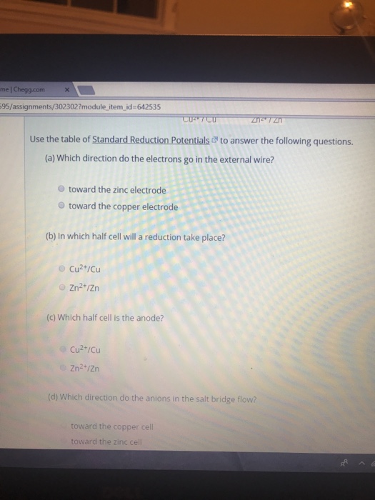 Solved Consider the case where the Cu2+/Cu and Zn2+/Zn half | Chegg.com