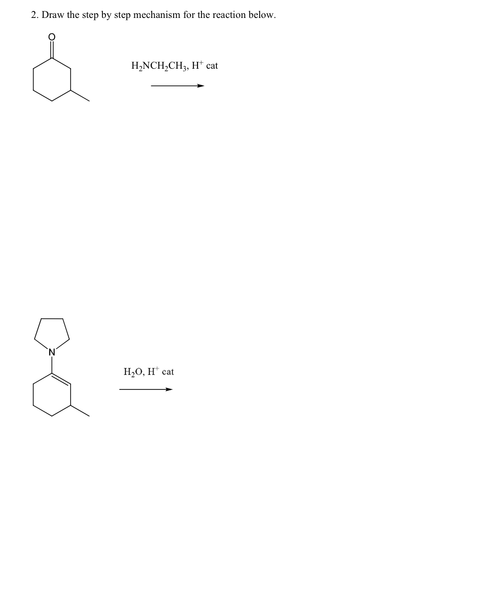 Solved Draw the step by ﻿step mechanism for the reaction | Chegg.com