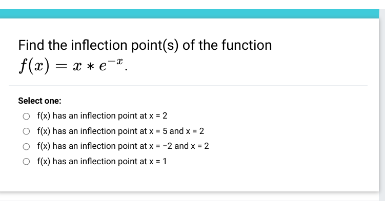 Solved Find the inflection point(s) of the function f(x) = x | Chegg.com