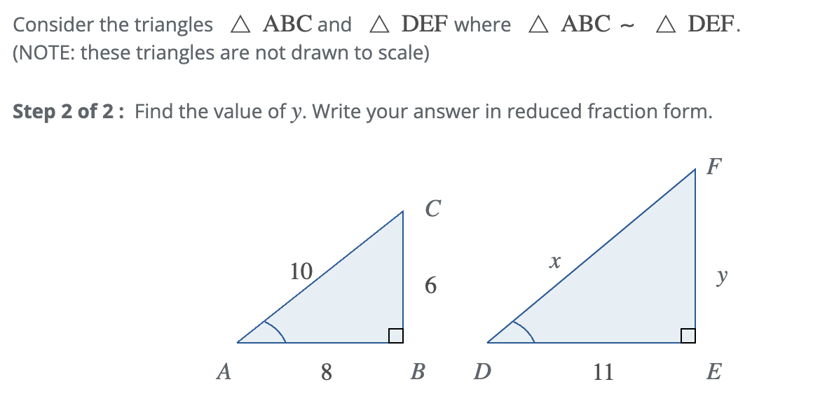Solved Consider the triangles ABC and DEF where | Chegg.com