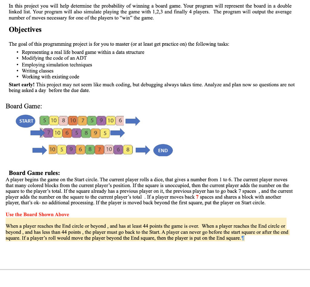 Solved In This Project You Will Help Determine The Chegg