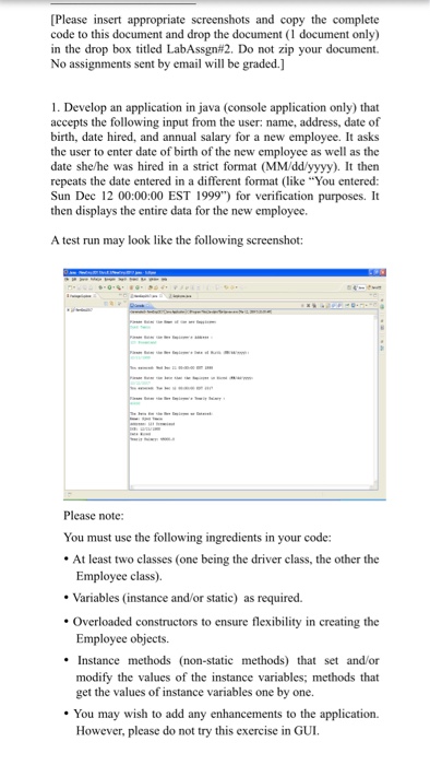 Solved Please insert appropriate screenshots and copy the | Chegg.com