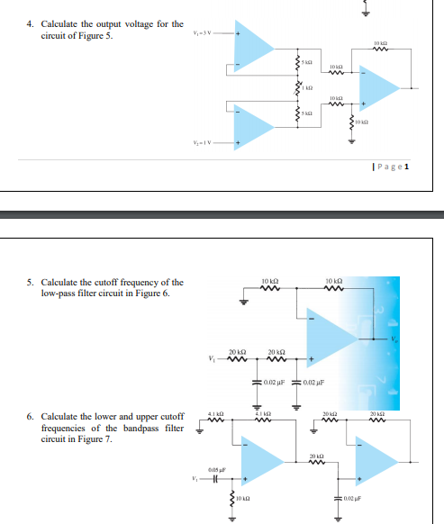 Solved 4. Calculate the output voltage for the circuit of | Chegg.com