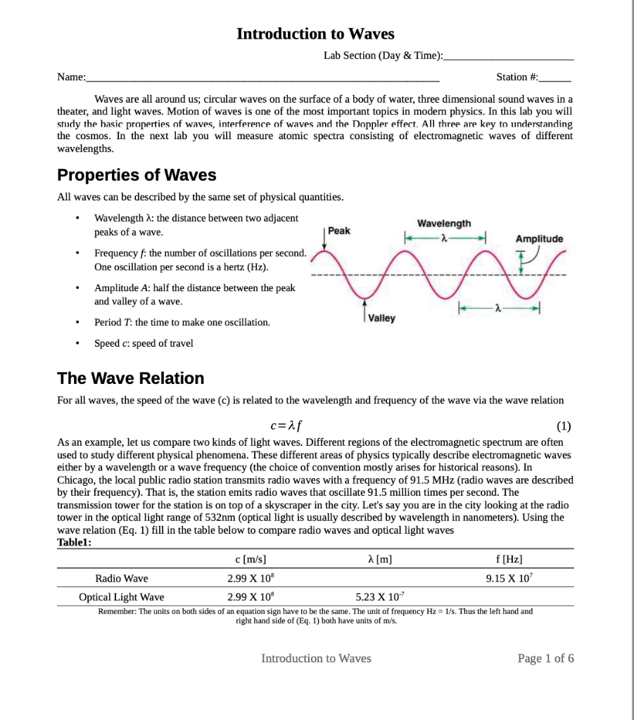 Solved Waves are all around us; circular waves on the | Chegg.com