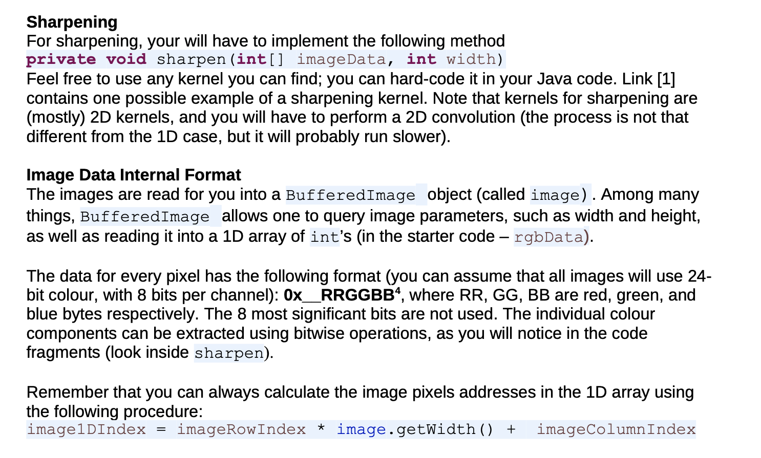 Solved Sharpening For sharpening, your will have to | Chegg.com