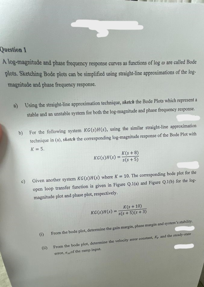 Solved uestion I A log-magnitude and phase frequency | Chegg.com