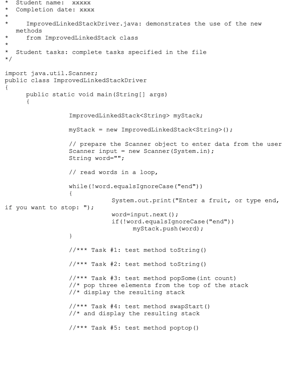 Solved Guided Assignment Problem 4: Create More Methods | Chegg.com