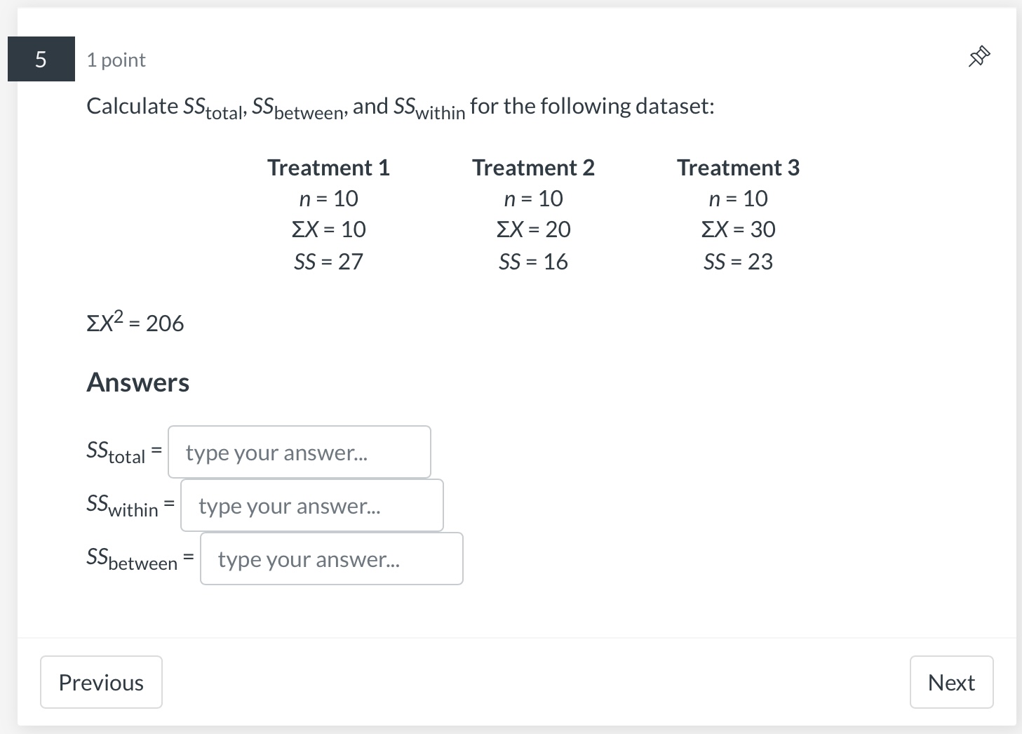 Solved Calculate \\( S S_{\\text {total }} S S_{\\text | Chegg.com