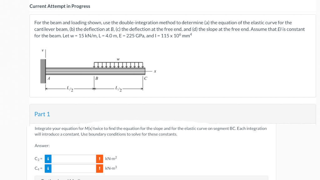 Solved For the beam and loading shown, use the | Chegg.com