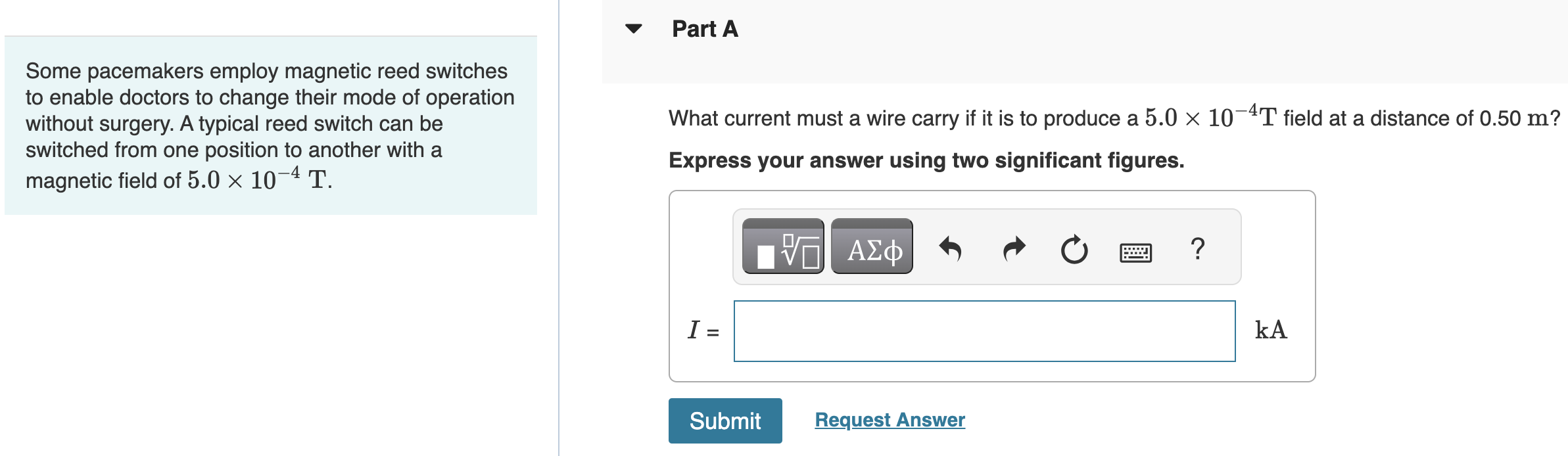 Solved Some pacemakers employ magnetic reed switches to | Chegg.com