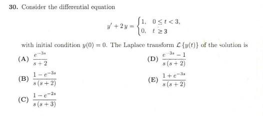 Solved 30. Consider the differential equation | Chegg.com