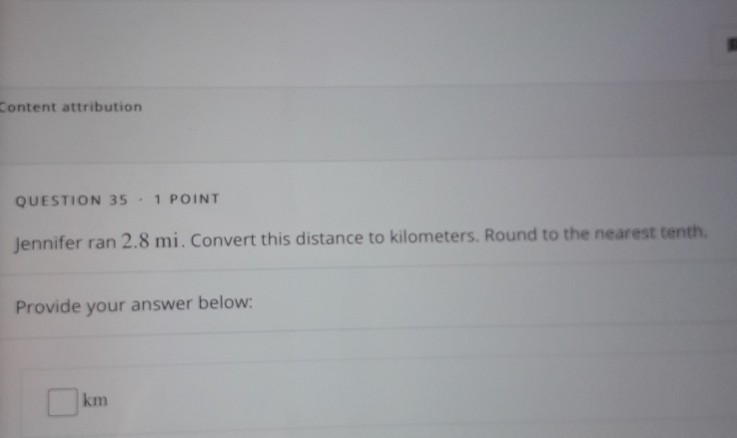 Solved Content attribution QUESTION 35 - 1 POINT Jennifer | Chegg.com