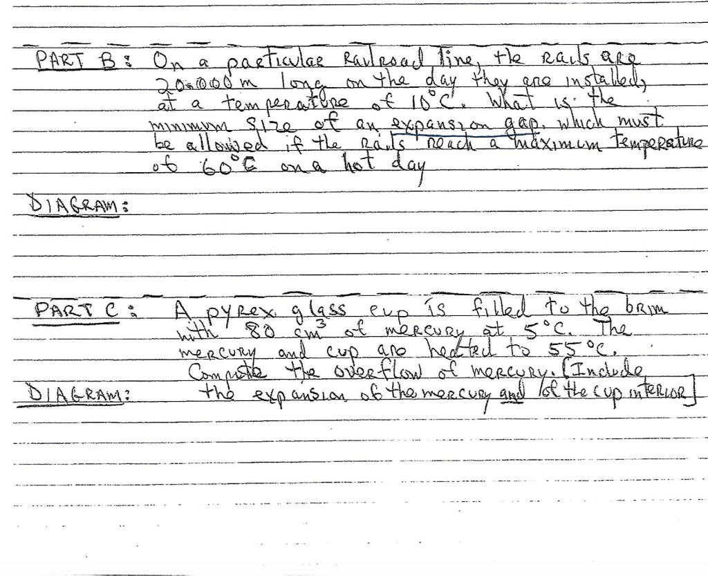 Solved PART B: On a particular Railroad line, the rails are | Chegg.com