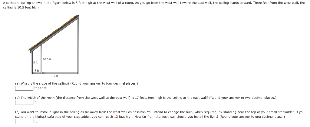 Solved A cathedral ceiling shown in the figure below is 8 | Chegg.com