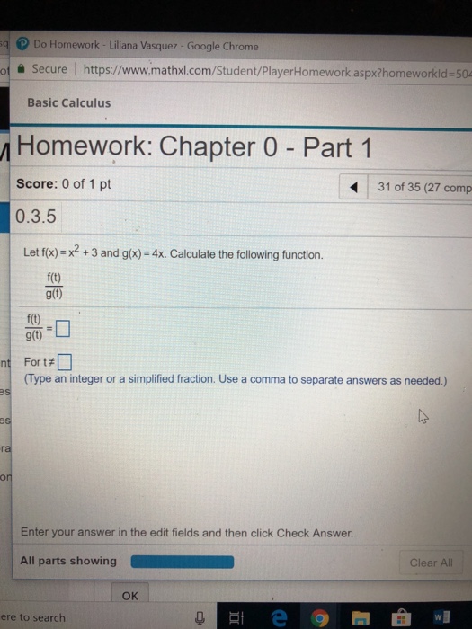 Solved @ Do Homework-Liliana Vasquez-Google Chrome o¡ 술 | Chegg.com